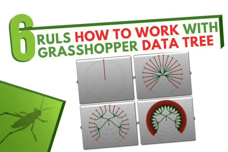 6 rules how to work with grasshopper data tree - Learn Grasshopper NOW!