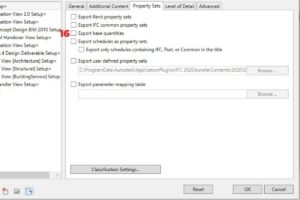 Exporting IFC from Revit part 4: IFC Exporter Settings – Bim Corner